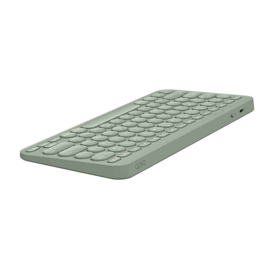 Green Aptiq wireless keyboard, stylish and ergonomic working!