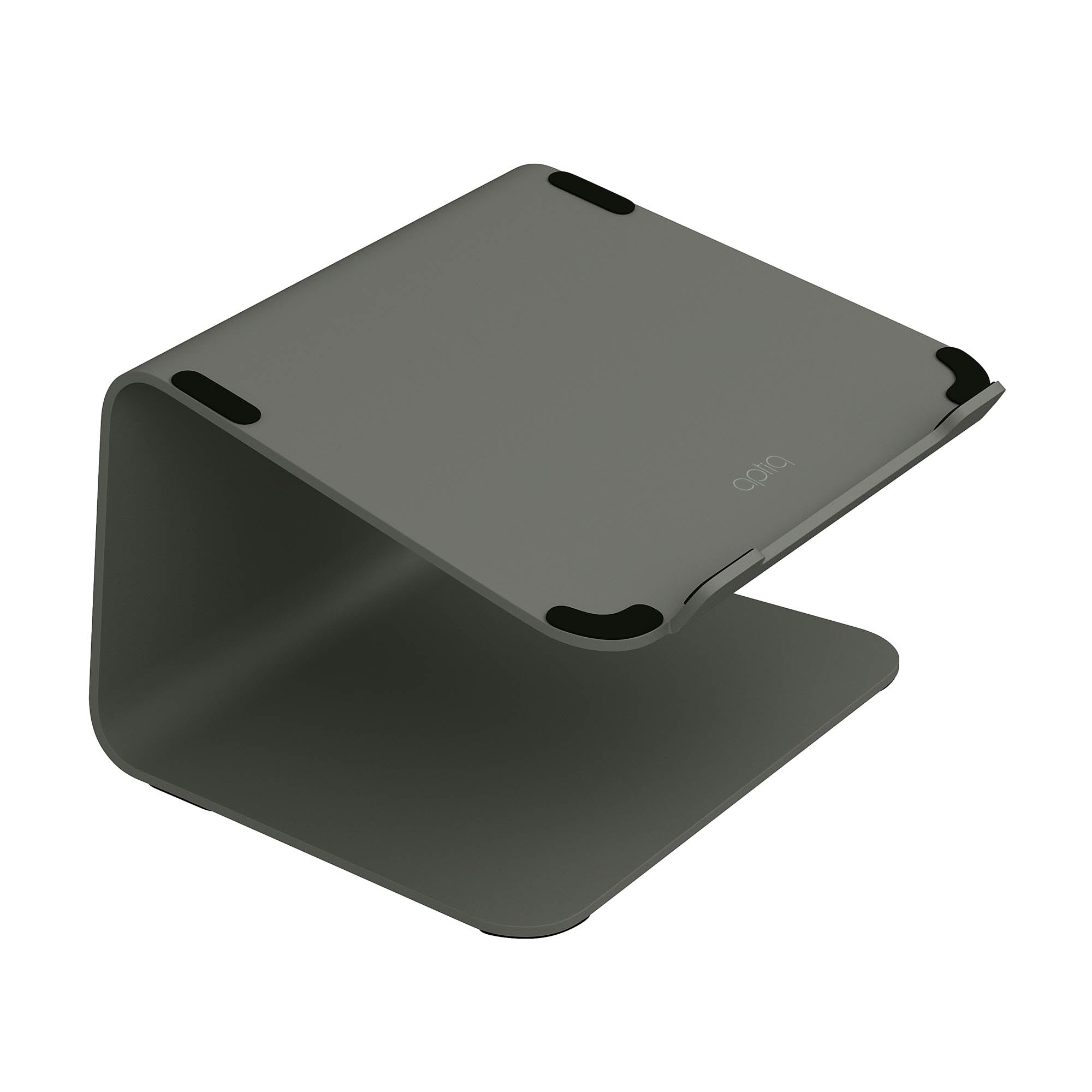 Ergonomic and stylish green laptop stand from Aptiq