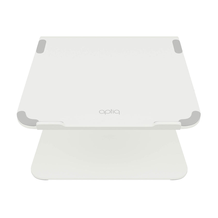 Ergonomic and stylish white laptop stand from Aptiq