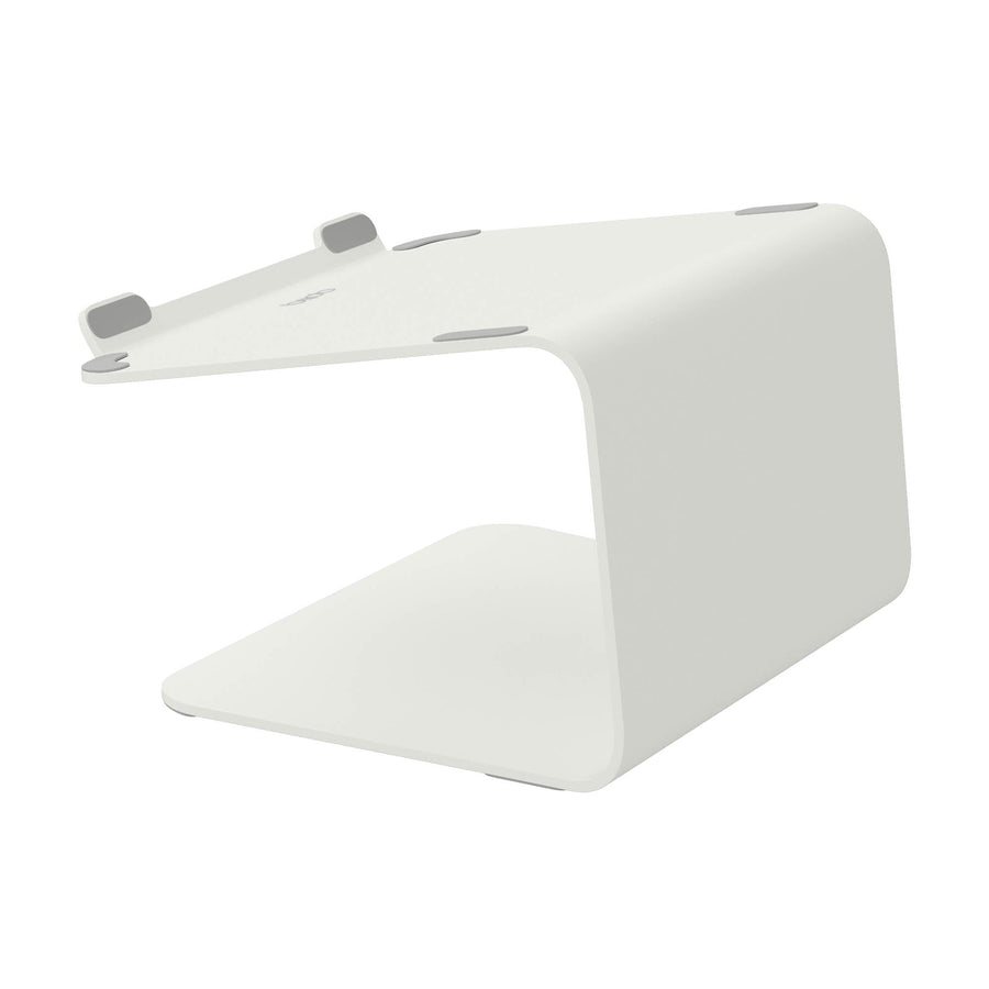 Ergonomic and stylish white laptop stand from Aptiq