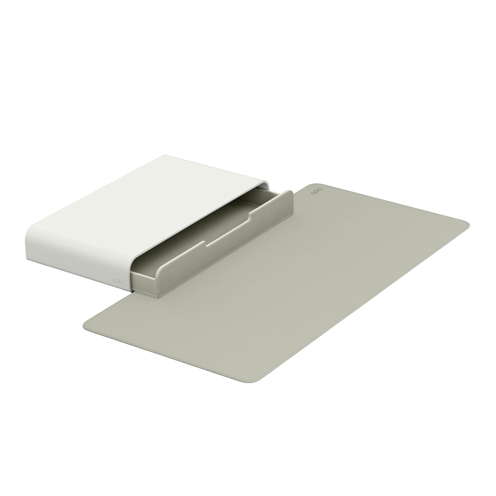 Aptiq white workstation set for monitor, stylish and ergonomic!